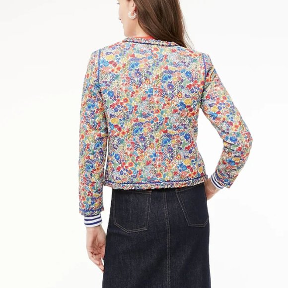 J. Crew | Jackets & Coats | Jcrew Quilted Liberty Margaret Annie Lady Jacket | Poshmark